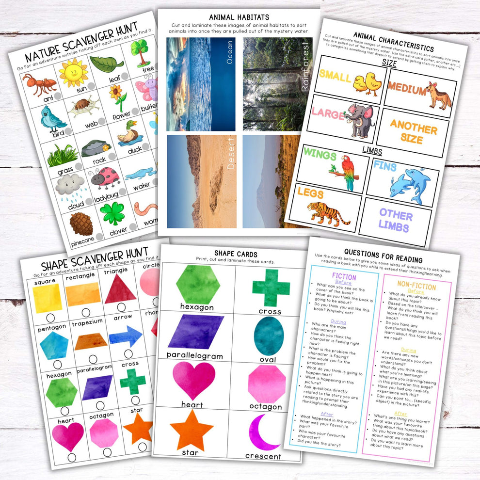 Play & Learn Activity Cards – Raising Curious Minds
