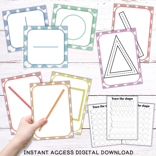 Pre-Writing Shape Pack – Raising Curious Minds